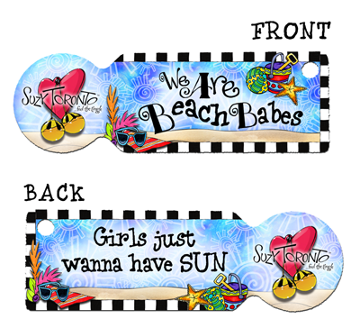 We Are Beach Babes - Buggy Buddy with key ring, chain & clip - Suzy ...
