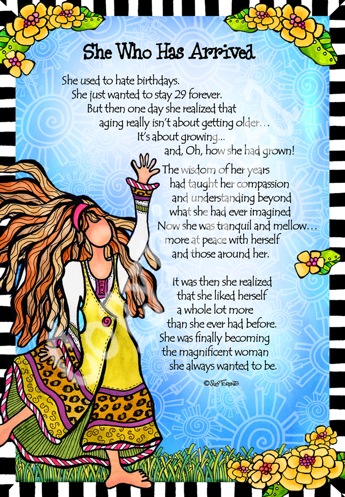 She Who has Arrived - 8 x 10 Matted "Gifty" Art Print - Suzy Toronto ...